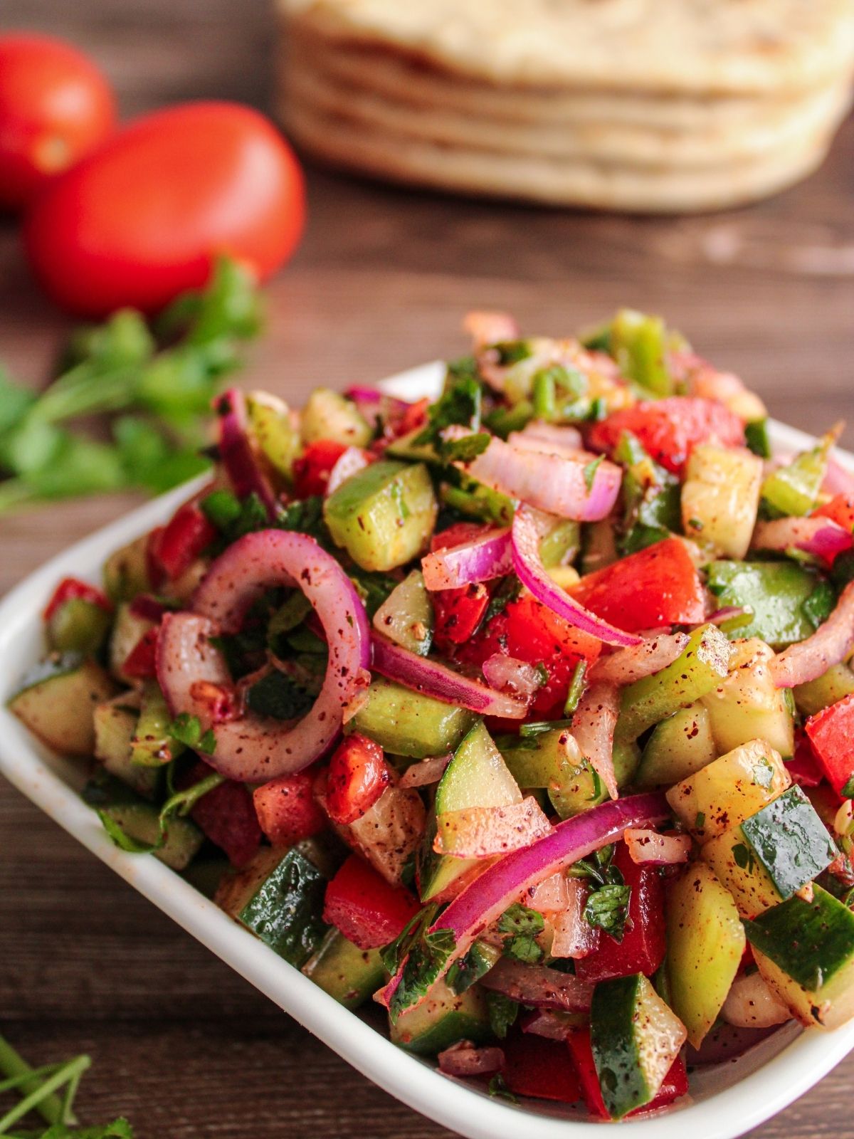 Turkish Shepherd Salad - Simply Scrumptious Eats
