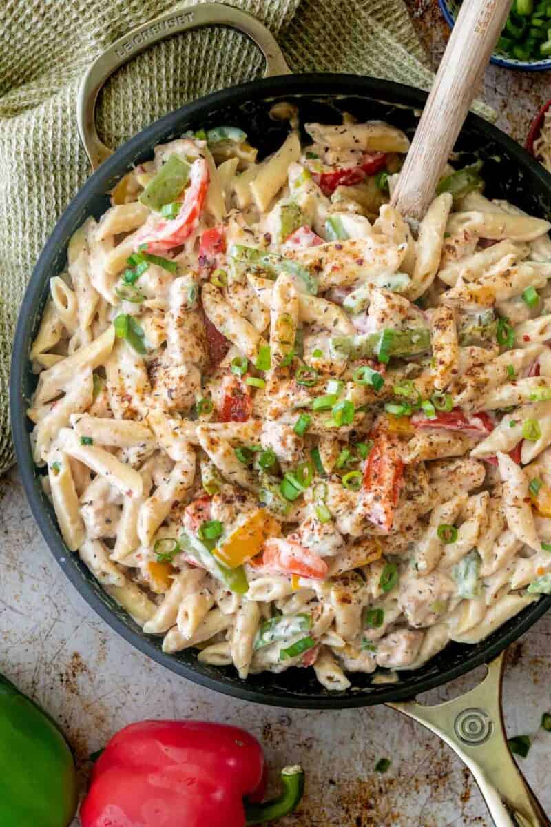 The BEST Jerk Chicken Rasta Pasta - Simply Scrumptious Eats