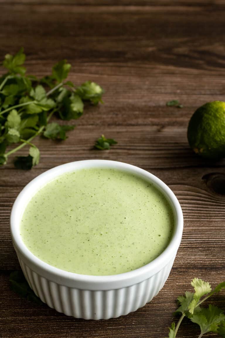 Cilantro Lime Crema Sauce - Simply Scrumptious Eats