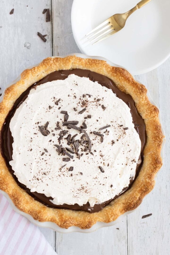 Black Bottom Pie - Simply Scrumptious Eats