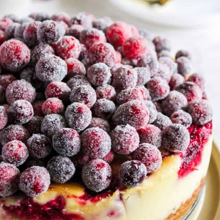 Cranberry Cheesecake - Simply Scrumptious Eats