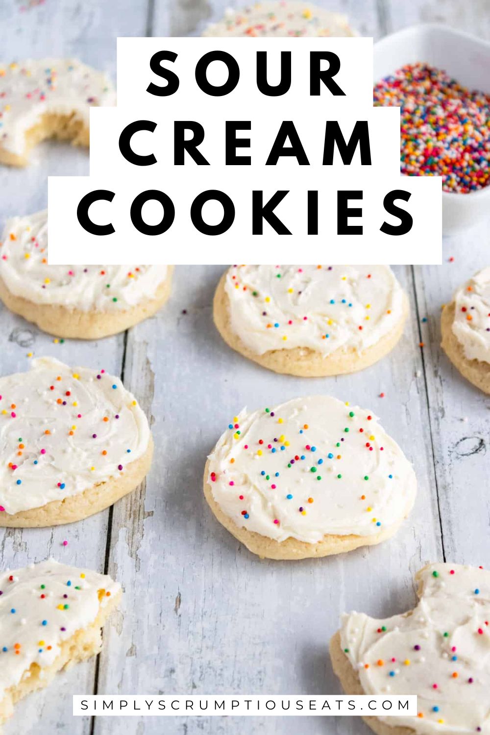 Sour Cream Cookies - Simply Scrumptious Eats