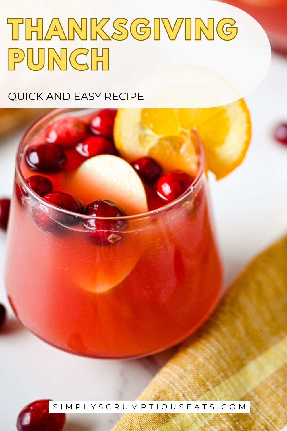 Thanksgiving Punch - Simply Scrumptious Eats