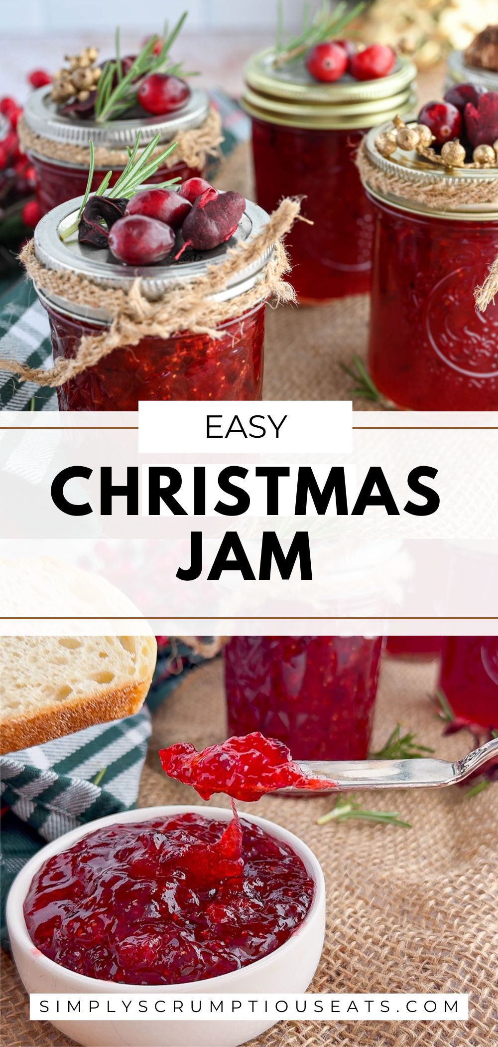 Easy Christmas Jam - Simply Scrumptious Eats