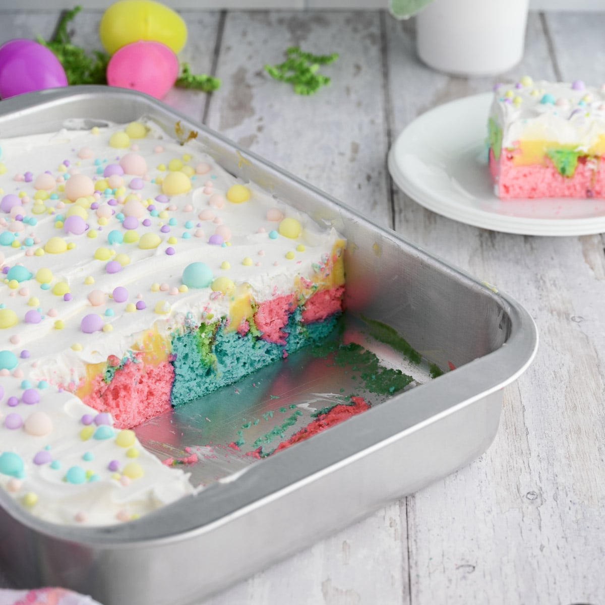 Easter Poke Cake - Simply Scrumptious Eats